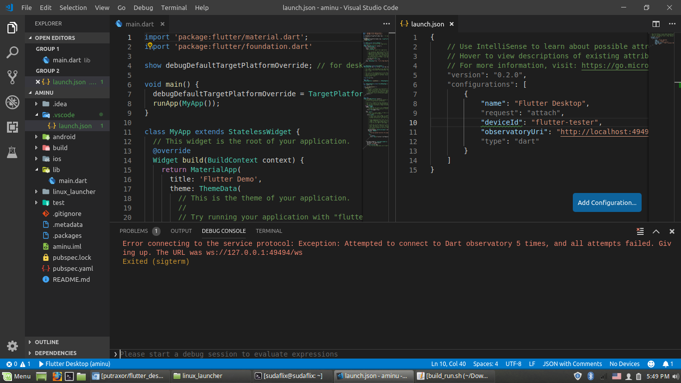Not running on linux · Issue #6 · putraxor/flutter_desktop_launcher ... Not running on linux · Issue #6 · putraxor/flutter_desktop_launcher ...