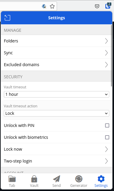 Firefox browser extention does not automatically or manually lock anymore · Issue #3570 ...