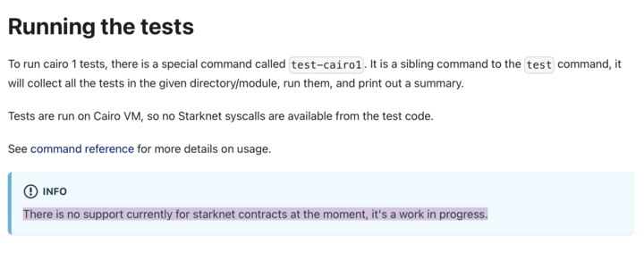 Misleading Documentation Issue No Support For Starknet Contracts · Issue 1807 · Software