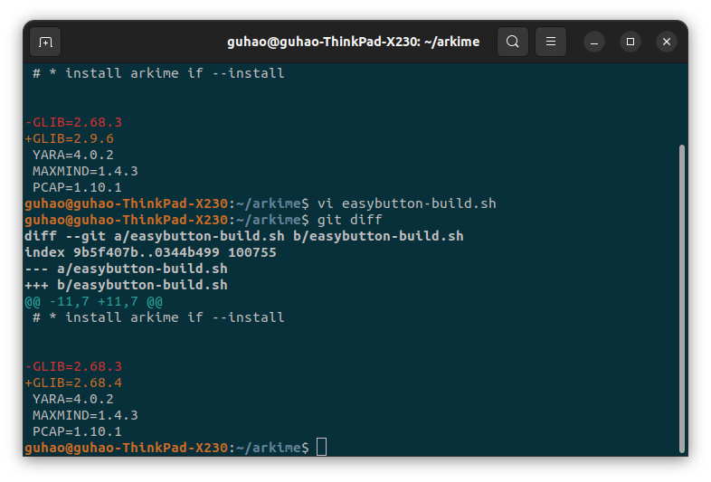 Change the version of glib to fix bug! · Issue #2040 · arkime/arkime · GitHub
