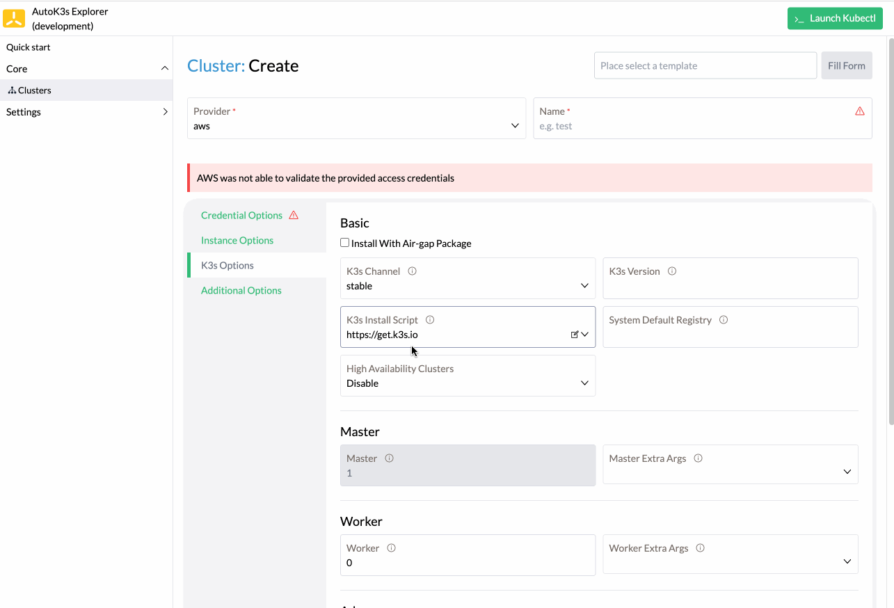 [Enhancement] Improve Cluster Form & Cluster List · Issue #518 · cnrancher/autok3s · GitHub