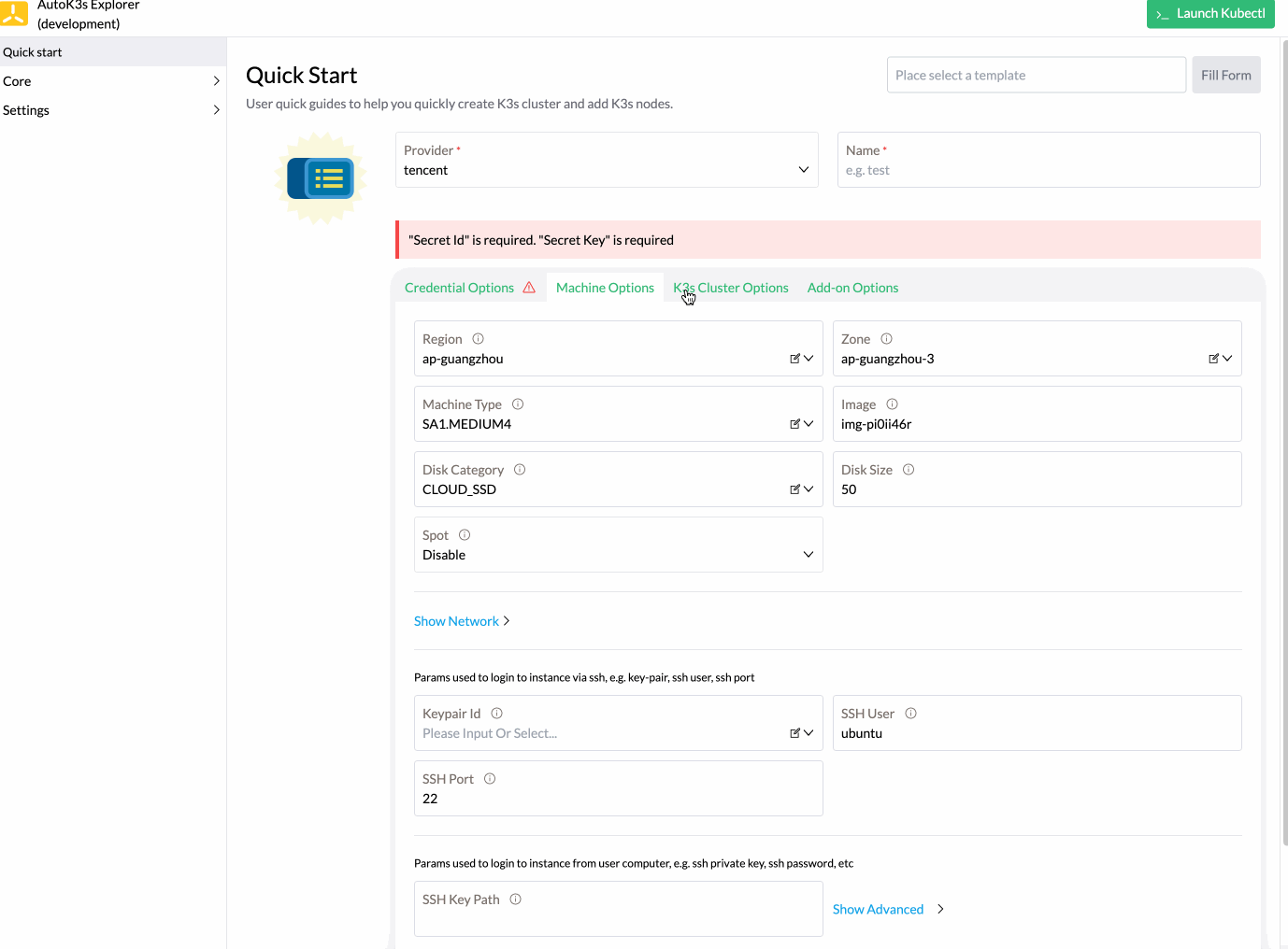 [Enhancement] Improve Cluster Form & Cluster List · Issue #518 · cnrancher/autok3s · GitHub