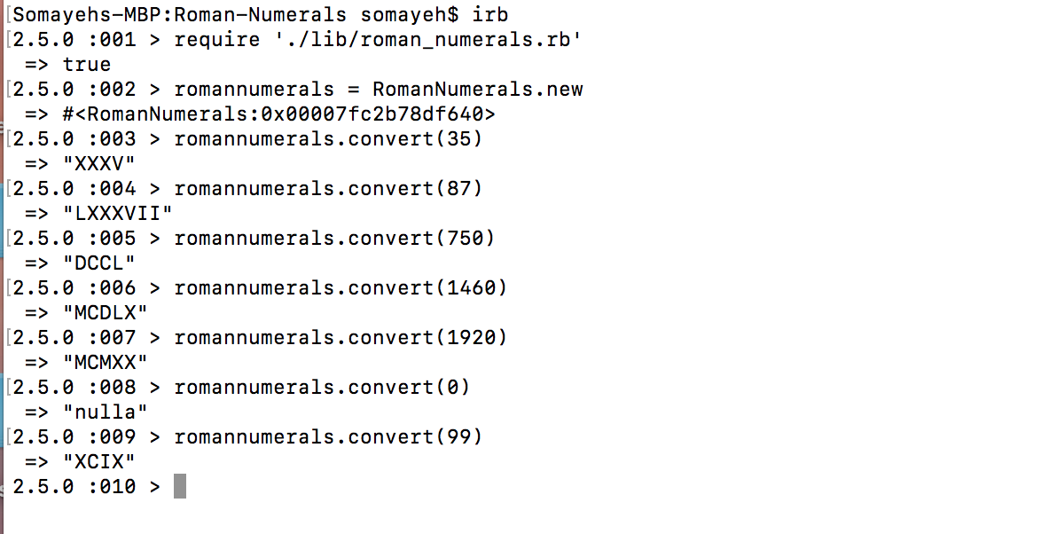 GitHub - somcode/Roman-Numerals