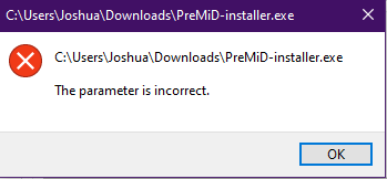 Parameter is incorrect · Issue #511 · PreMiD/PreMiD · GitHub