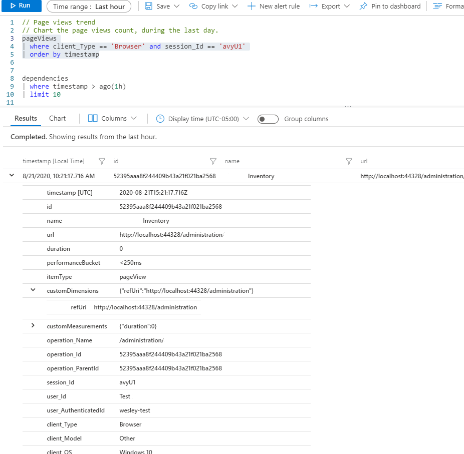 [BUG] - Event Type - Dependency and Page View Not Showing All Properties · Issue #1347 ...