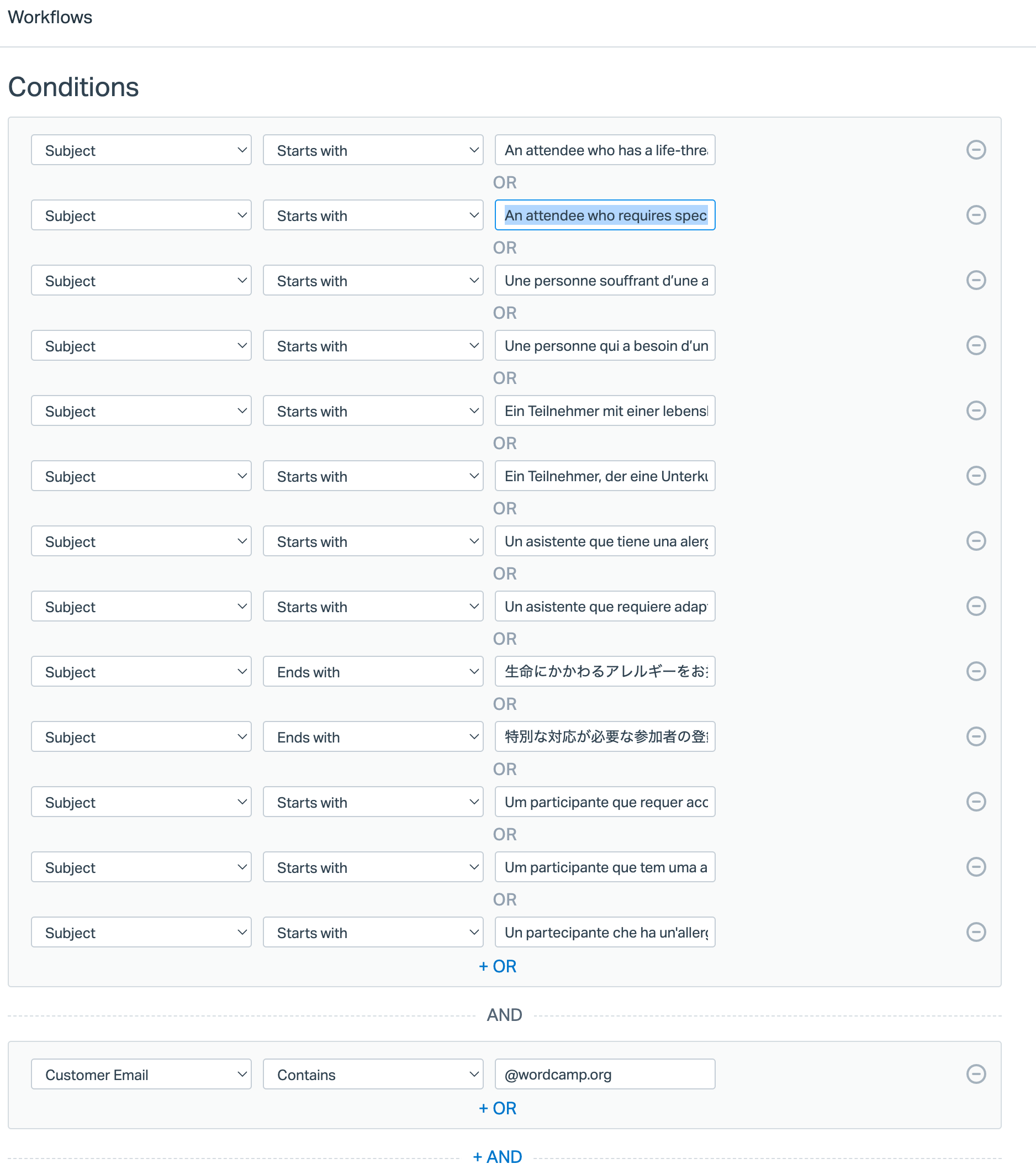 Stop CCing support@wordcamp.org for allergy/special accommodation email · Issue #872 · WordPress ...