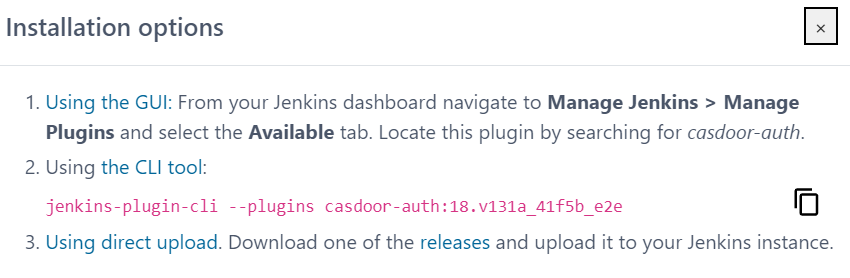 Can not found Jenkins plugin · Issue #1401 · casdoor/casdoor · GitHub