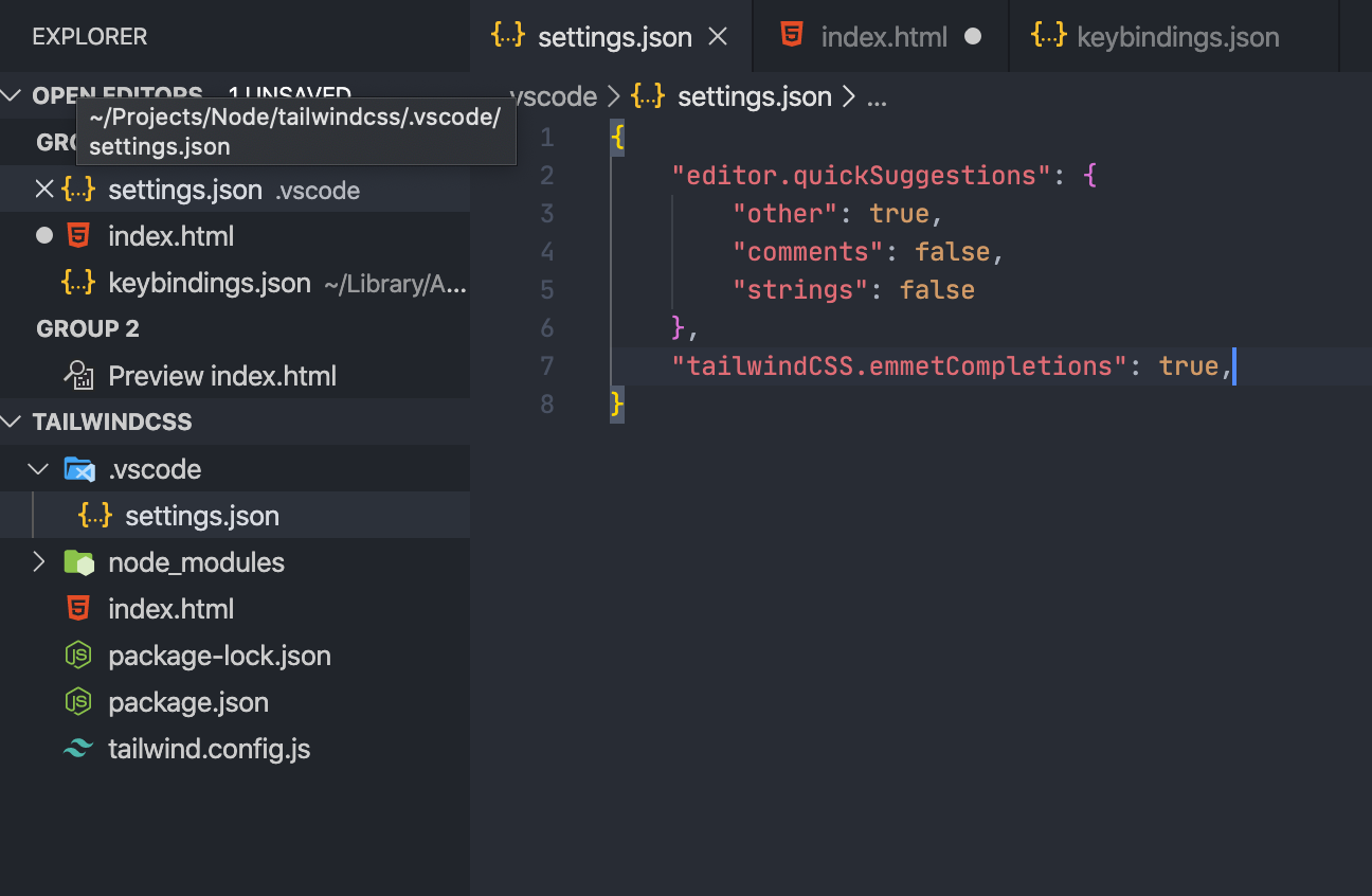 intellisense is not working after 'hover:~' class · Issue #114 · tailwindlabs/tailwindcss ...
