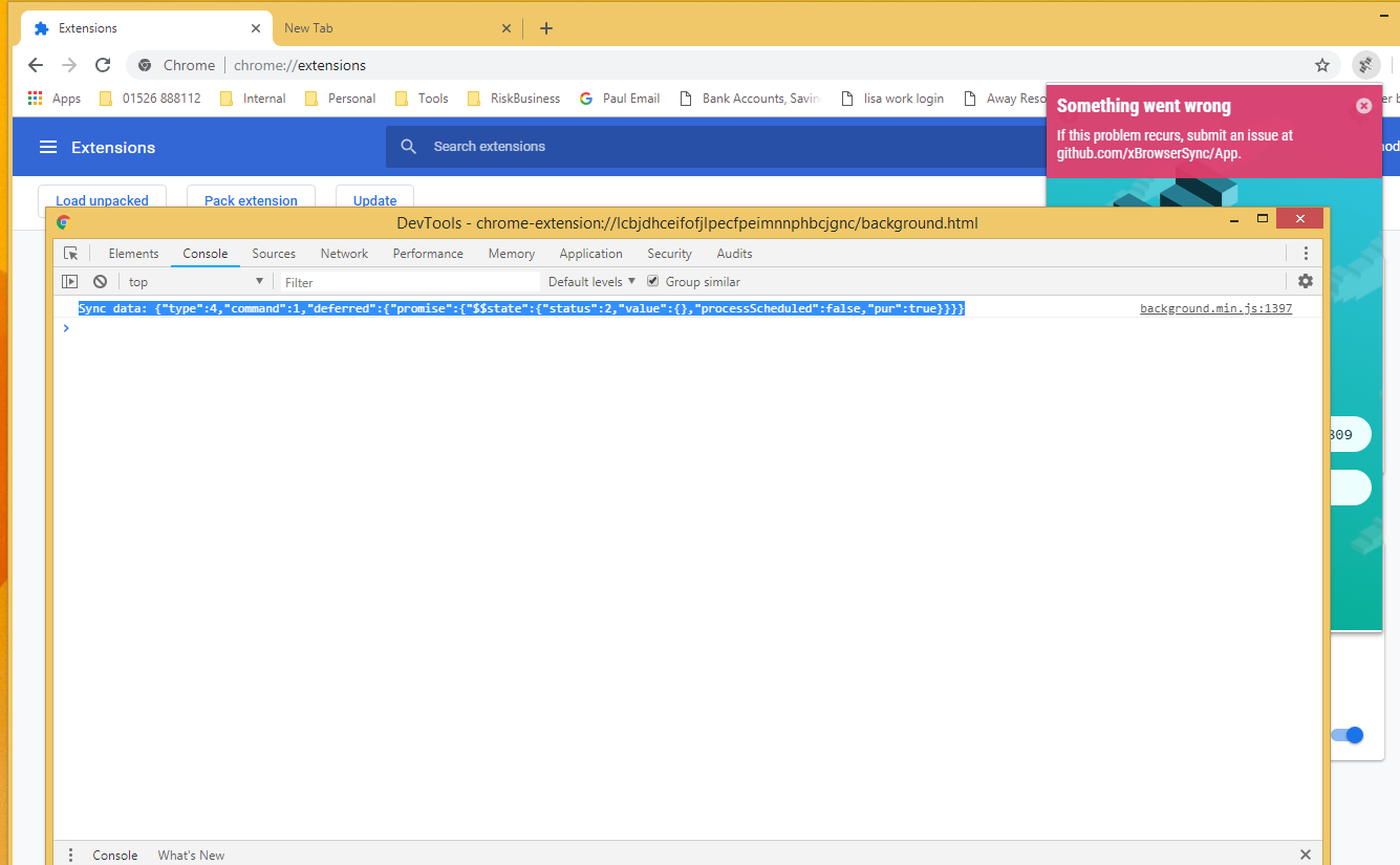 Sync upgrade failing 1.4.0 · Issue #41 · xbrowsersync/app · GitHub