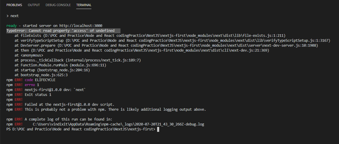TypeError: Cannot read property 'access' of undefined · vercel next.js · Discussion #15347 · GitHub