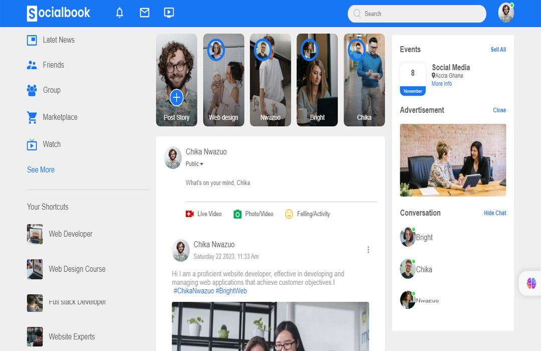 GitHub - Bright11/facebook-ui
