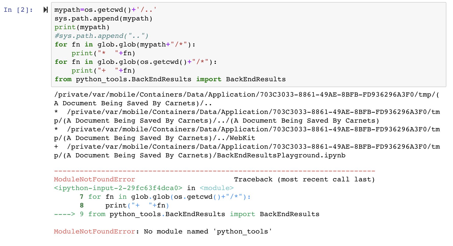 importing code from git submodule · Issue #32 · holzschu/Carnets · GitHub