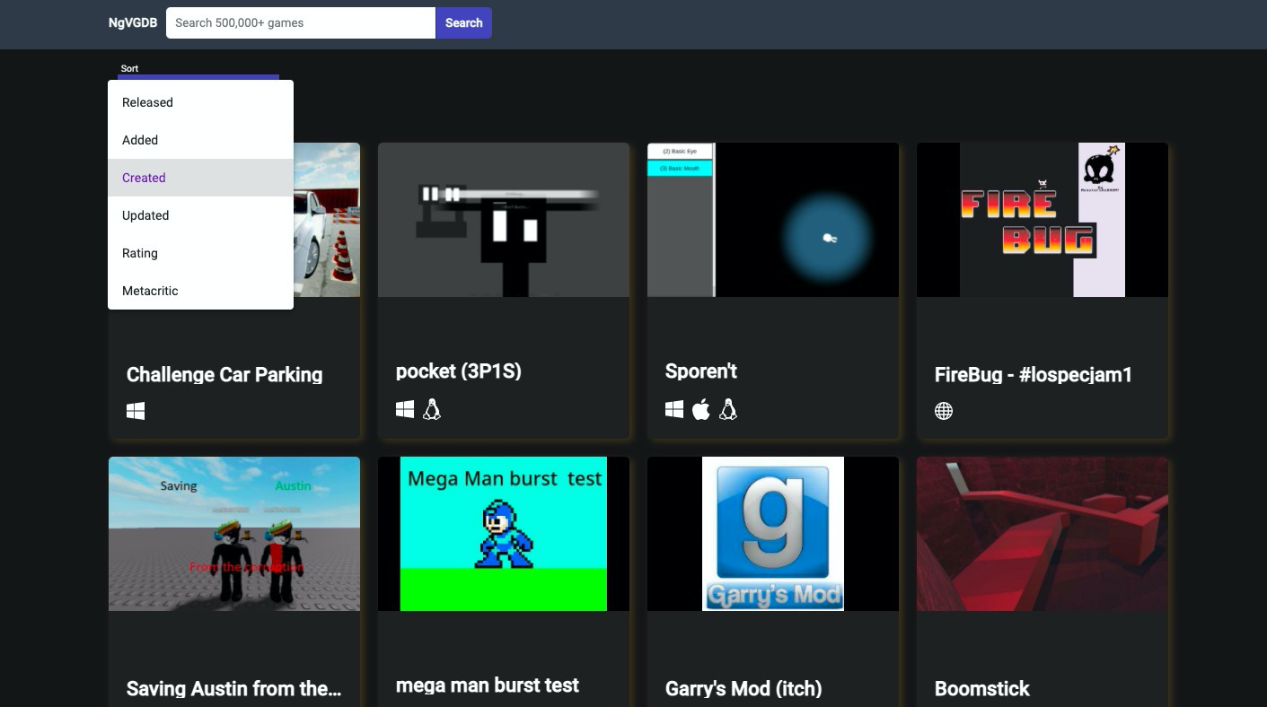 GitHub - neeru-1997/ng-video-games: A game database website using ...