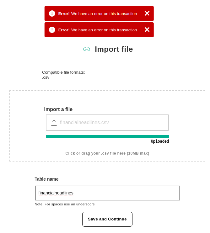 Bug File Upload Not Working For My Csv · Issue 3979 · Mindsdbmindsdb · Github 3613
