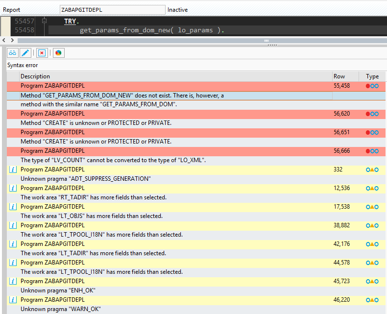 Method Chaining Syntax Error In 702 Downport · Issue 1775 · Abapgitabapgit · Github