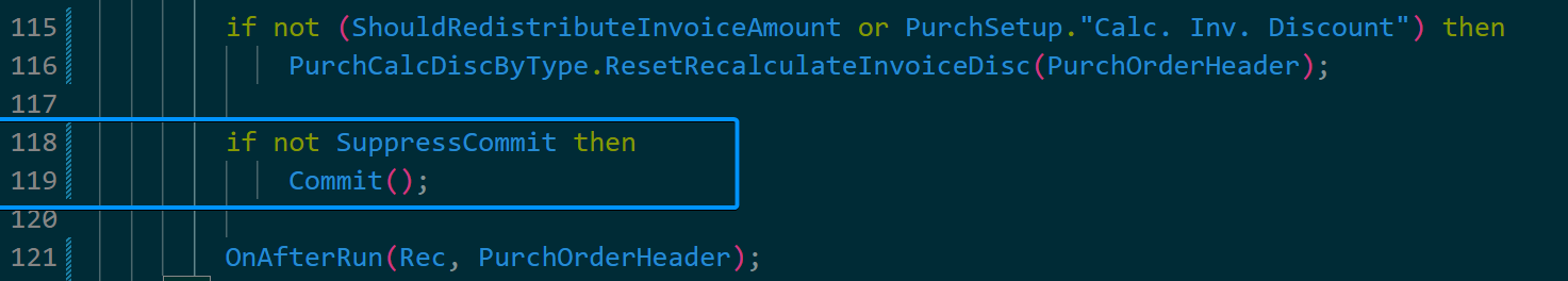 [Event Request] SuppressCommit in codeunit 97 'Blanket Purch. Order to Order' · Issue #24572 ...