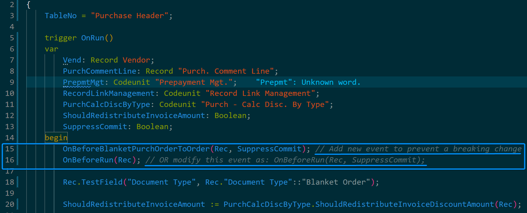 [Event Request] SuppressCommit in codeunit 97 'Blanket Purch. Order to Order' · Issue #24572 ...