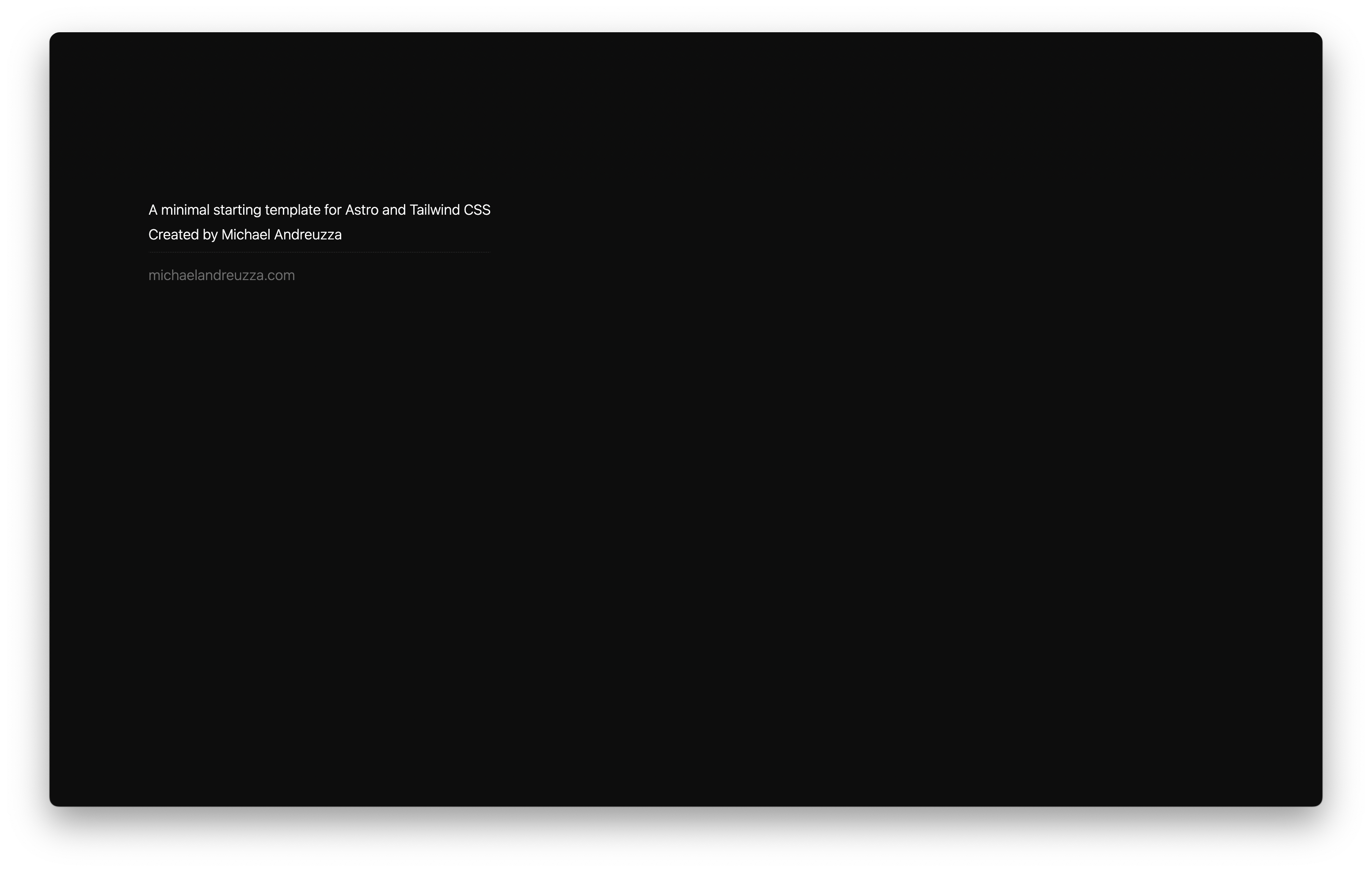 THEME: Minimal starter with Tailwind CSS · Issue #165 · withastro/astro.build · GitHub