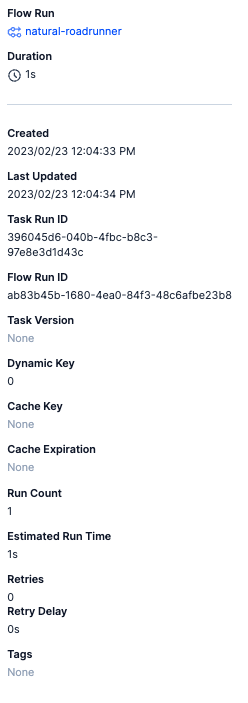 Organize metadata in well on task run page · Issue #8632 · PrefectHQ/prefect · GitHub
