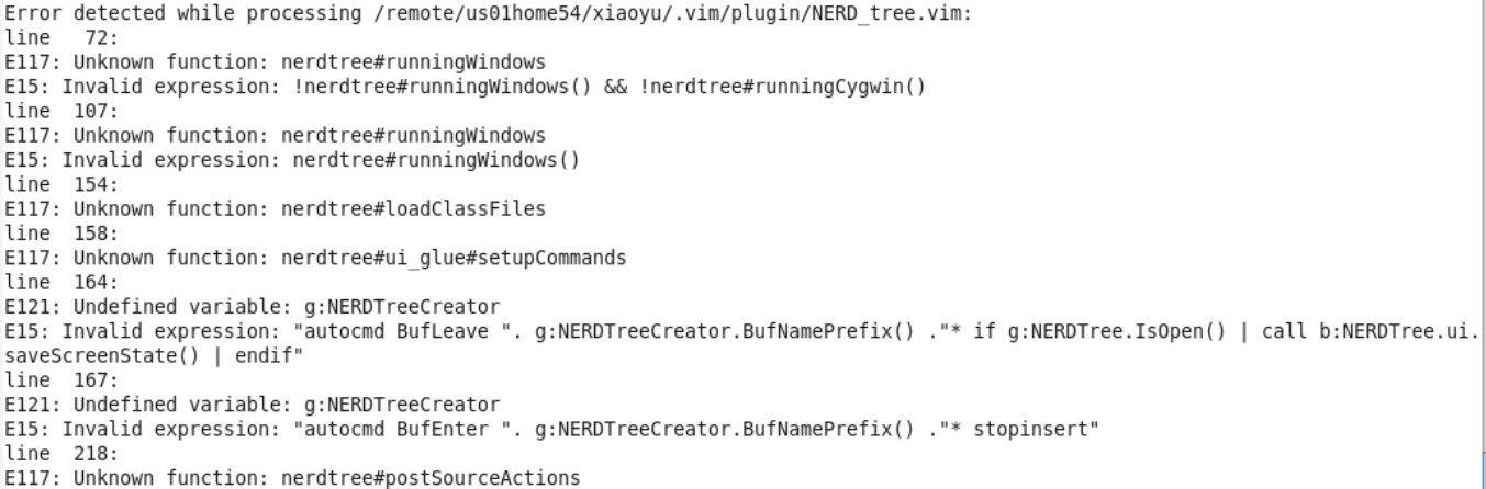 Can not operate NERDtree plugin in my CentOS6.6 · Issue #775 · preservim/nerdtree · GitHub