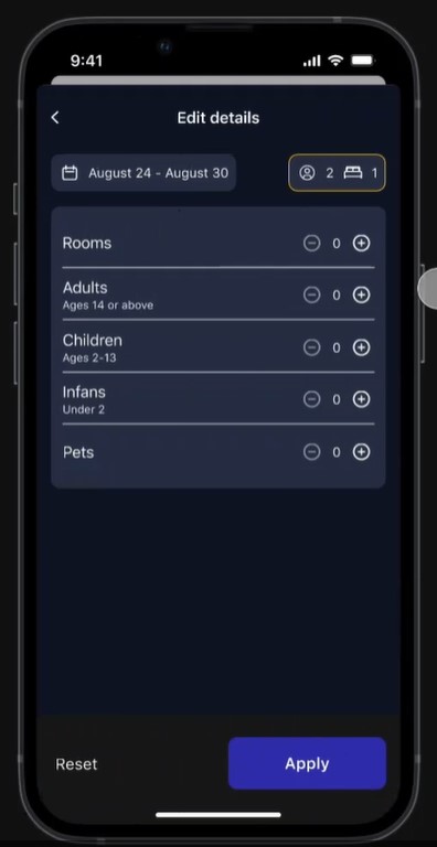 Booking details/selector · Issue #32 · TE-Flutter/Afro-kiva · GitHub