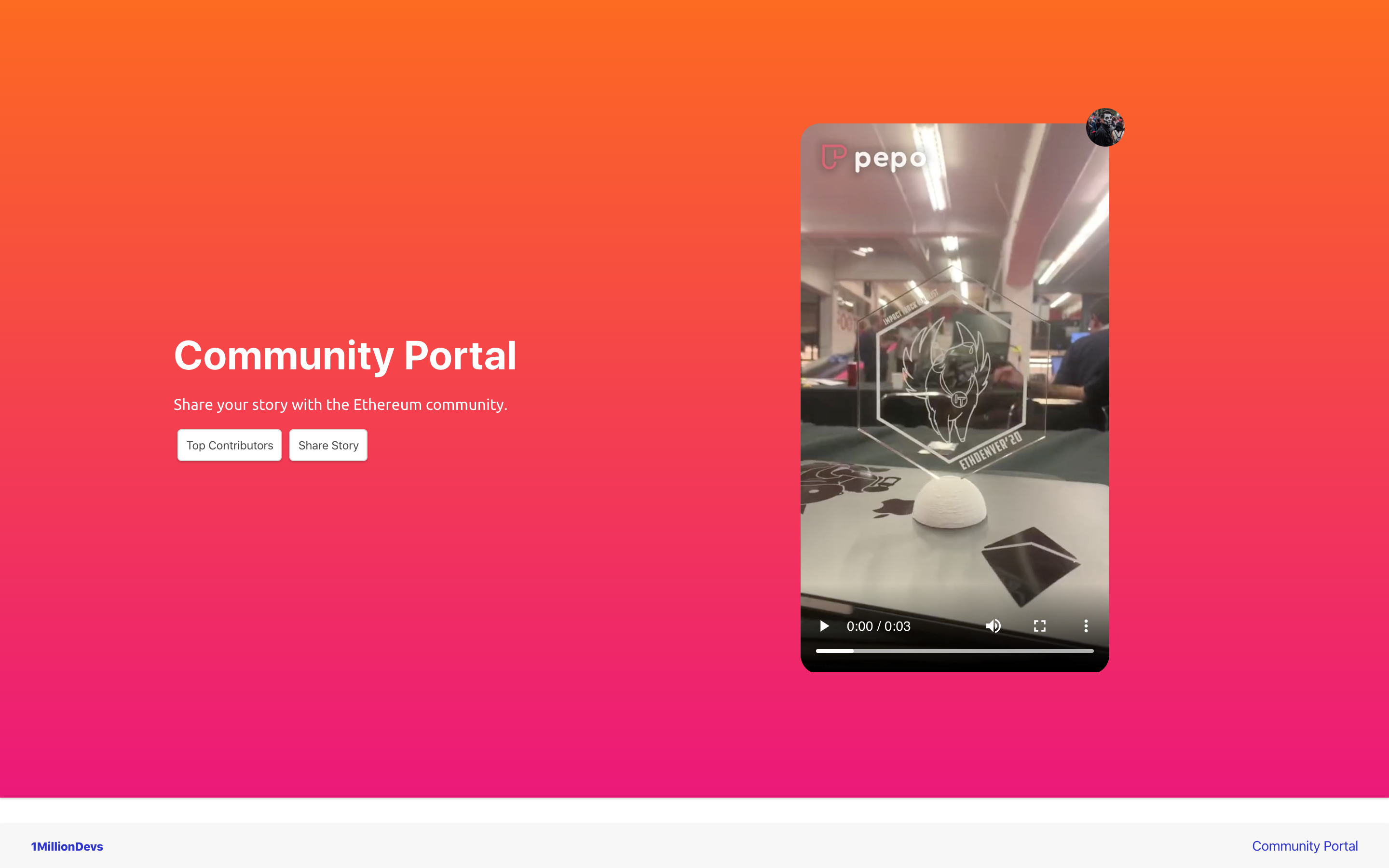 GitHub - OneMillionDevs/pepo-community-portal