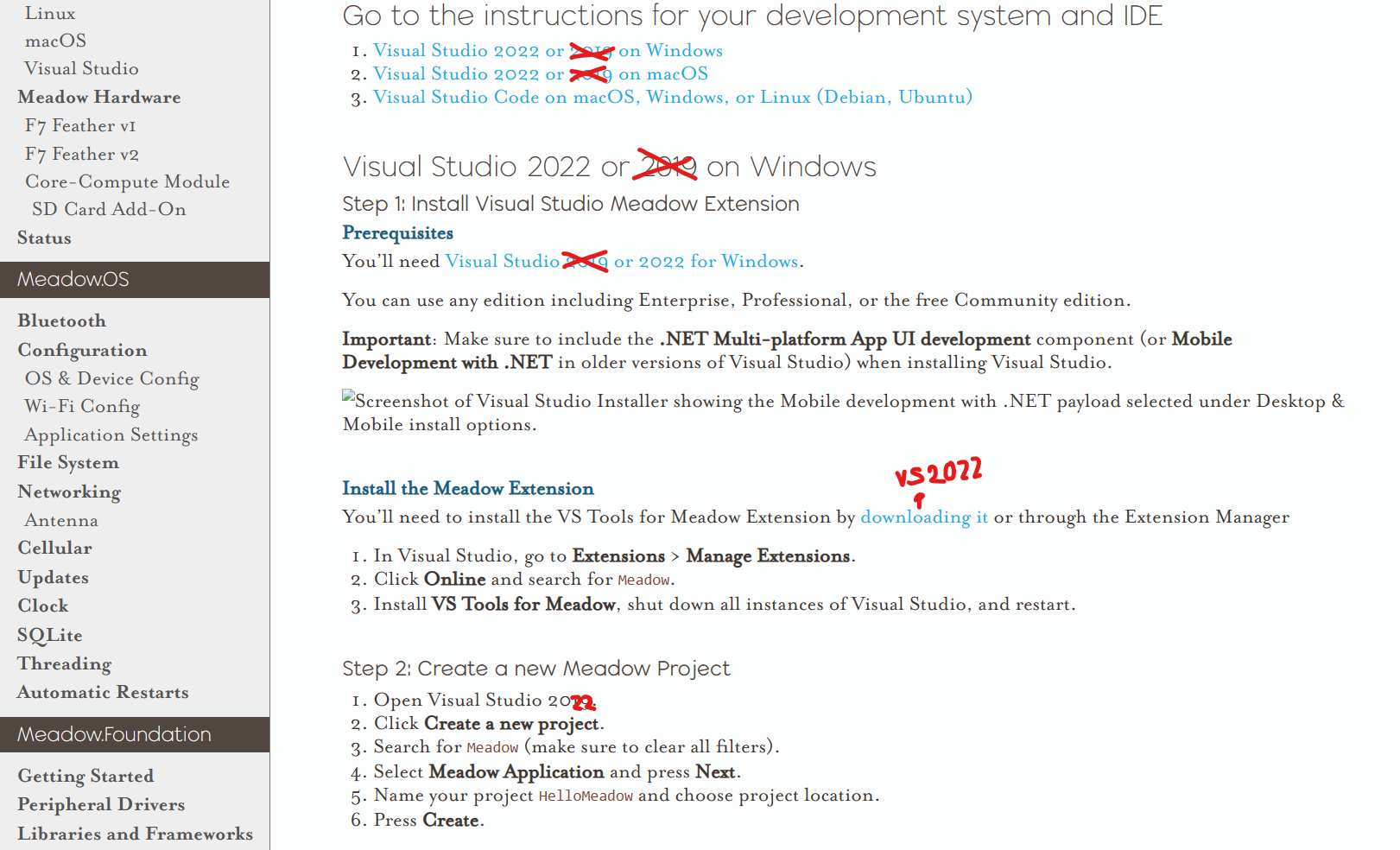Change URL to the Meadow VS Extension in Hello World · Issue #548 · WildernessLabs/Documentation ...