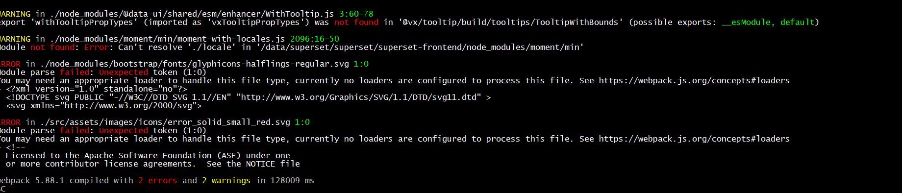 Not Able To Run The Superset Latest Version · Issue 25624 · Apache 