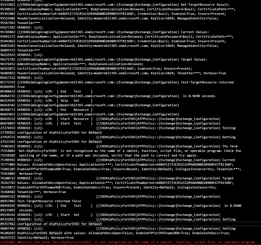 AzureDevOps integration error inside deploy.ps1 · Issue #3494 · microsoft/Microsoft365DSC · GitHub