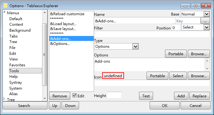 TE 21.3.6 - icon "undefined" · Issue #390 · tablacus/TablacusExplorer · GitHub