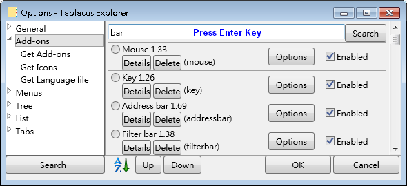 Add-on search box problems · Issue #521 · tablacus/TablacusExplorer · GitHub