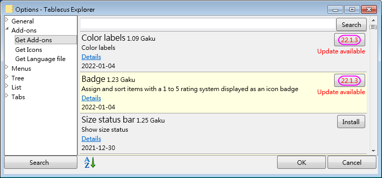 "Version ... is required." missing · Issue #528 · tablacus/TablacusExplorer · GitHub