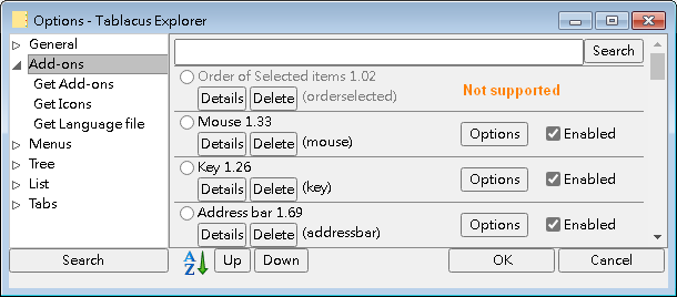 "Version ... is required." missing · Issue #528 · tablacus/TablacusExplorer · GitHub