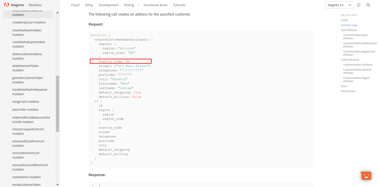 country_code is not consistent in customer address Graphql API · Issue #29467 · magento/magento2 ...