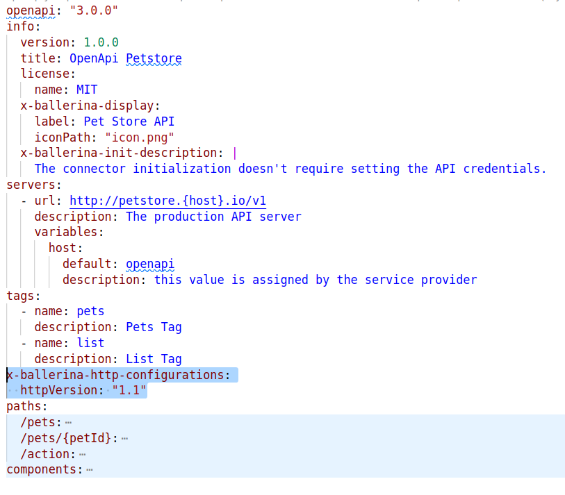 Need to specify the default http version when generating the connector · Issue #5293 · ballerina ...