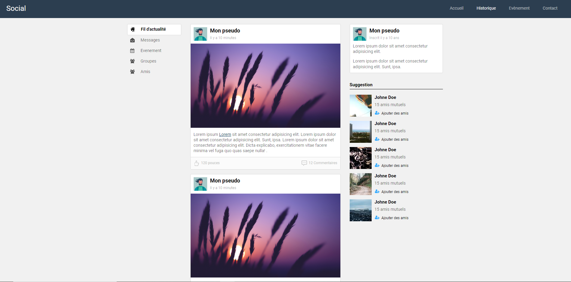 GitHub - davidnhn/tp-reseau-social-grafikart