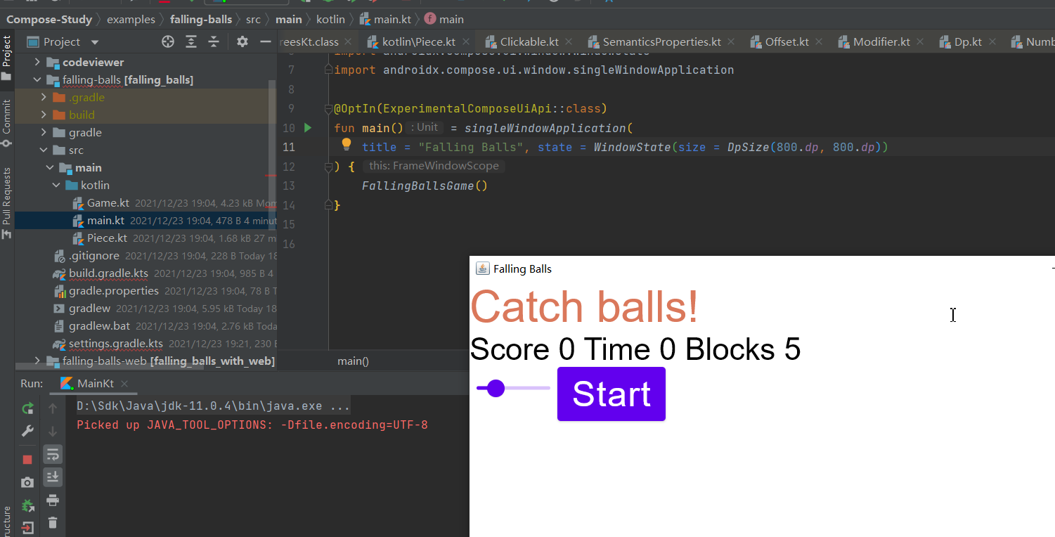 Preview doesn't work with falling-balls example · Issue #1634 · JetBrains/compose-multiplatform ...