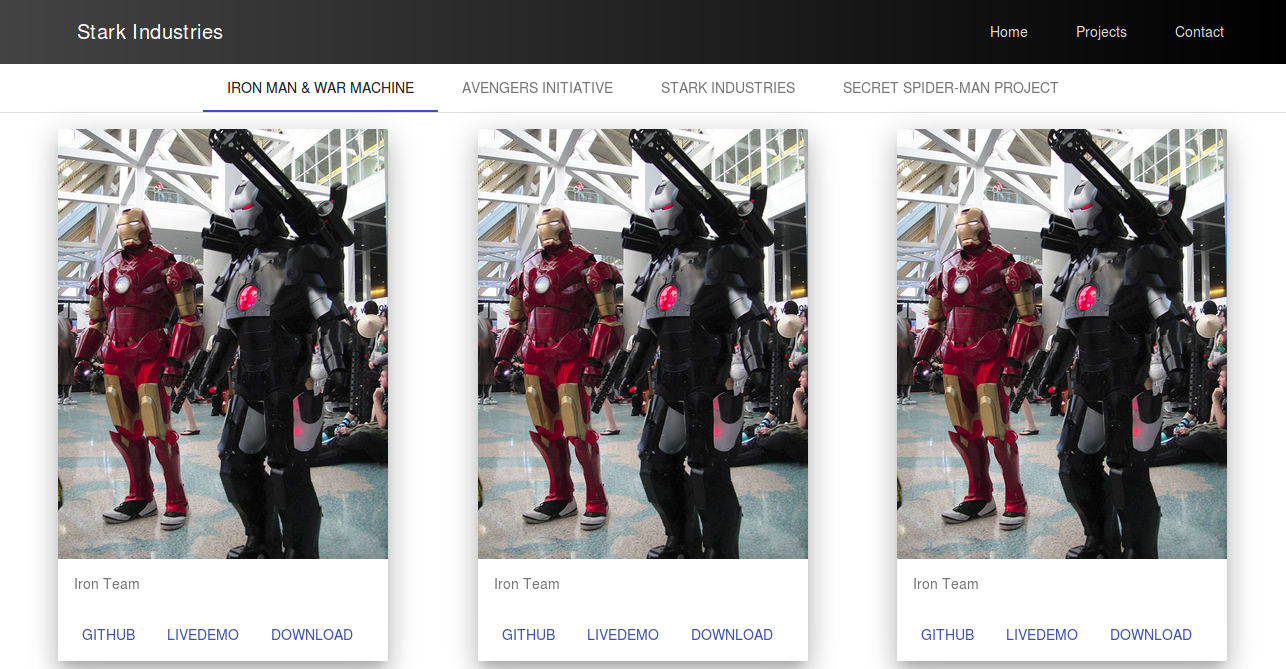 GitHub - MoCodeGitHub/IronMan: ReactJS - Exercise / Tony Stark a.k.a Iron Man's Portfolio ...