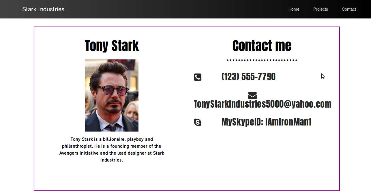 GitHub - MoCodeGitHub/IronMan: ReactJS - Exercise / Tony Stark a.k.a Iron Man's Portfolio ...