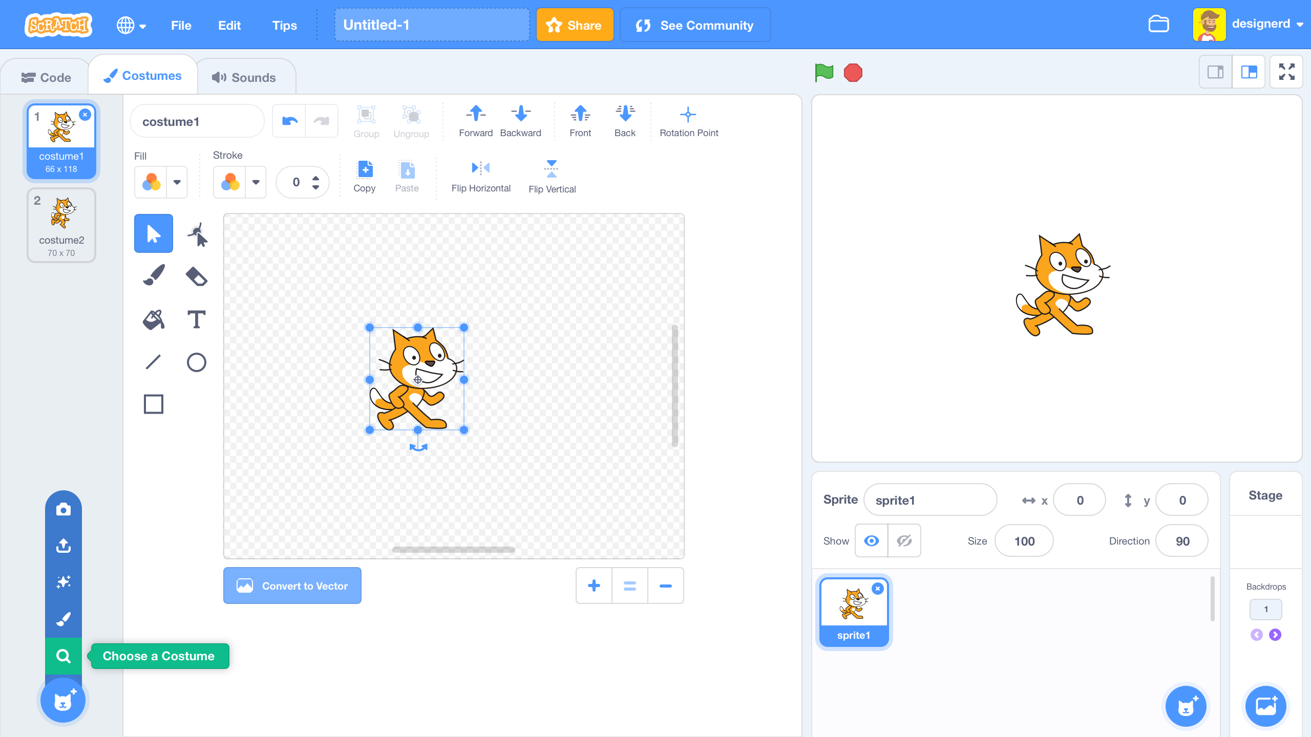 Add "Sprite Library" button to sprite selector dropdown. Same as costumes/sounds/backdrops ...