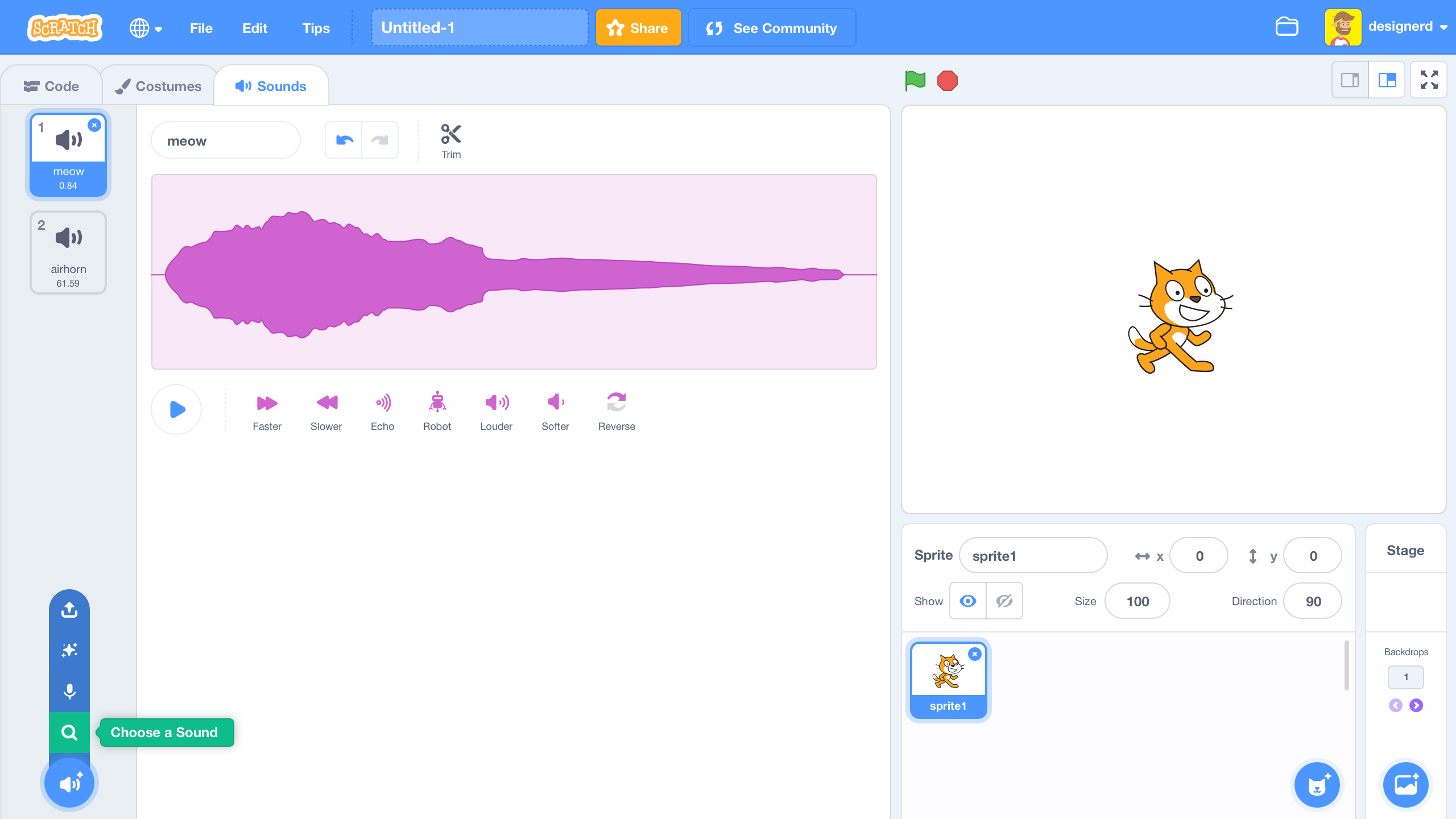 Add "Sprite Library" button to sprite selector dropdown. Same as costumes/sounds/backdrops ...