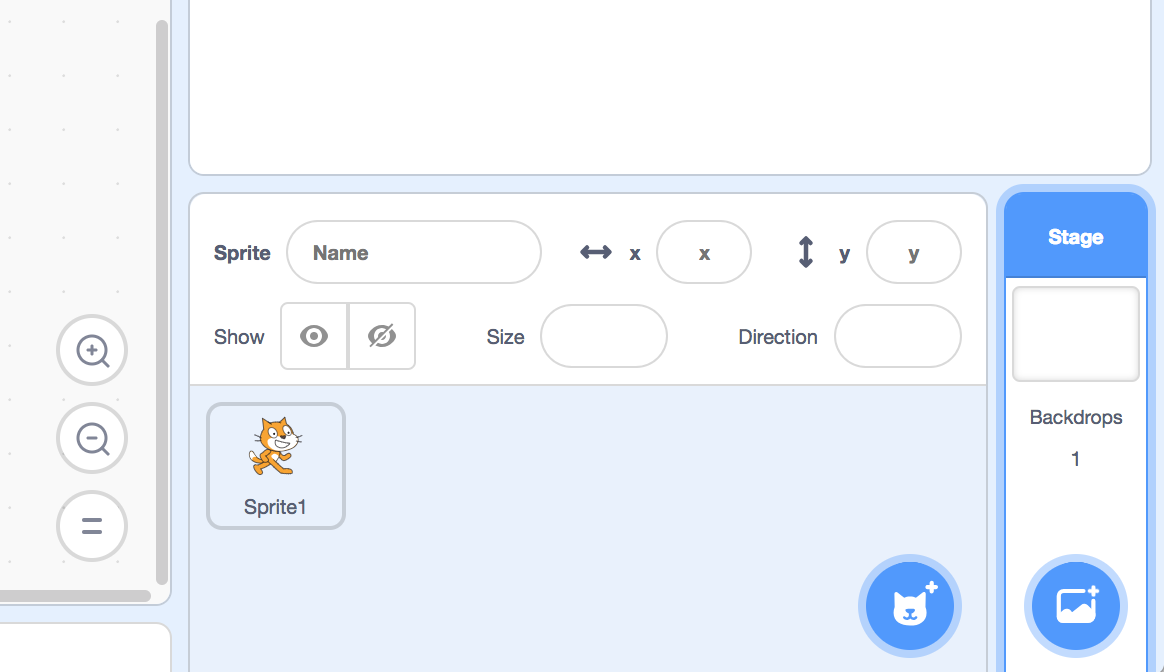 Update sprite info area when stage is selected · Issue #2819 · scratchfoundation/scratch-gui ...