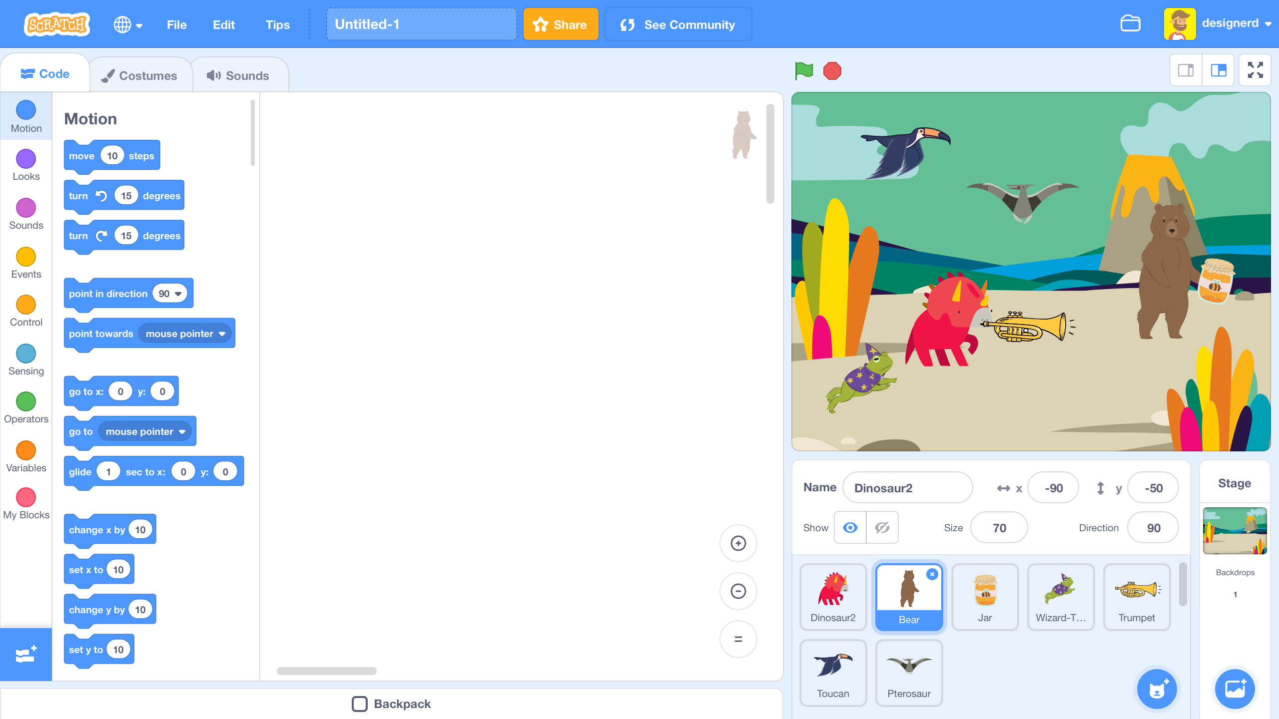 Sprite / BG Watermark on blocks workspace · Issue #2826 · scratchfoundation/scratch-gui · GitHub