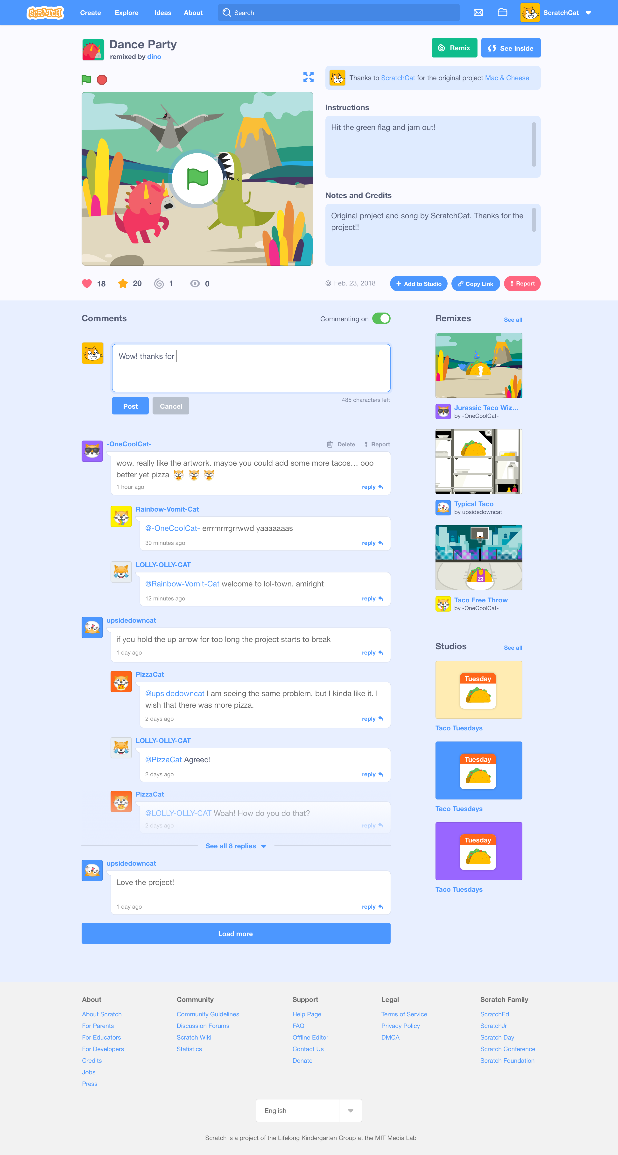 Remixes section of the project page should have a "see all" link · Issue #2584 ...