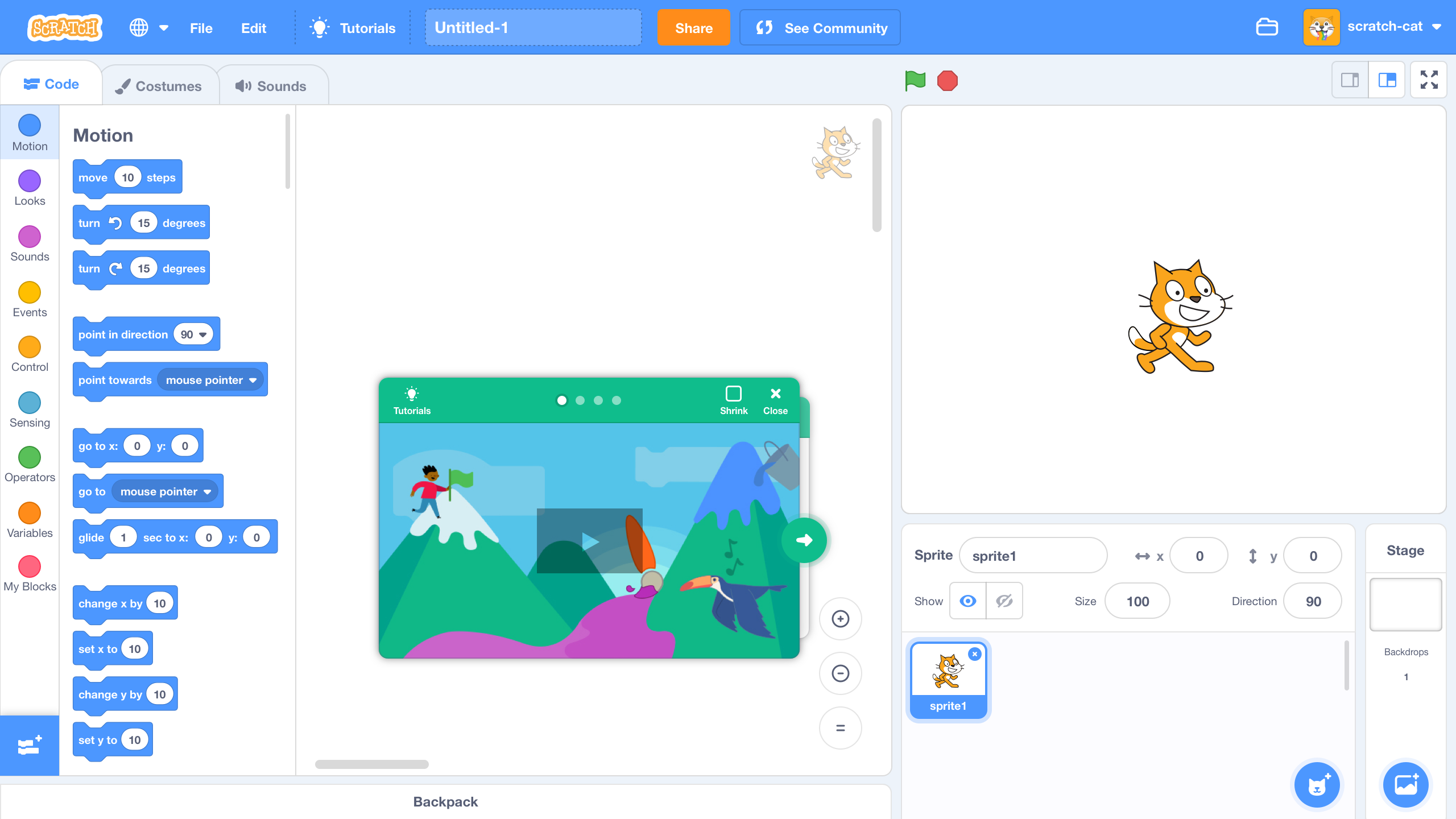 Add Shrink/Expand Feature to Tutorial Window · Issue #4670 · scratchfoundation/scratch-gui · GitHub