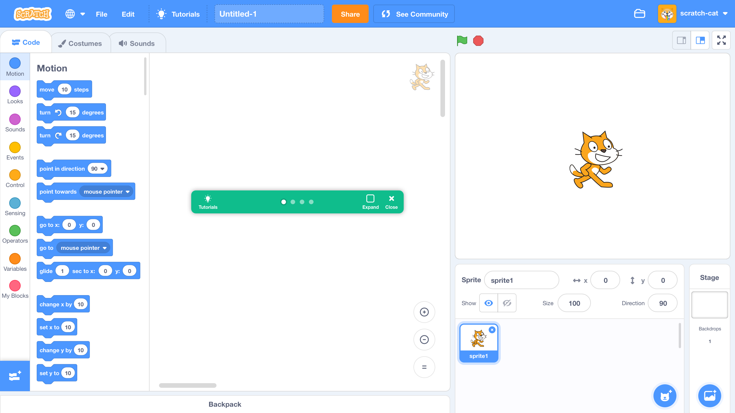 Add Shrink/Expand Feature to Tutorial Window · Issue #4670 · scratchfoundation/scratch-gui · GitHub