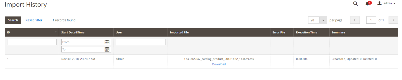 Import History table alignment issue. · Issue #19449 · magento/magento2 · GitHub