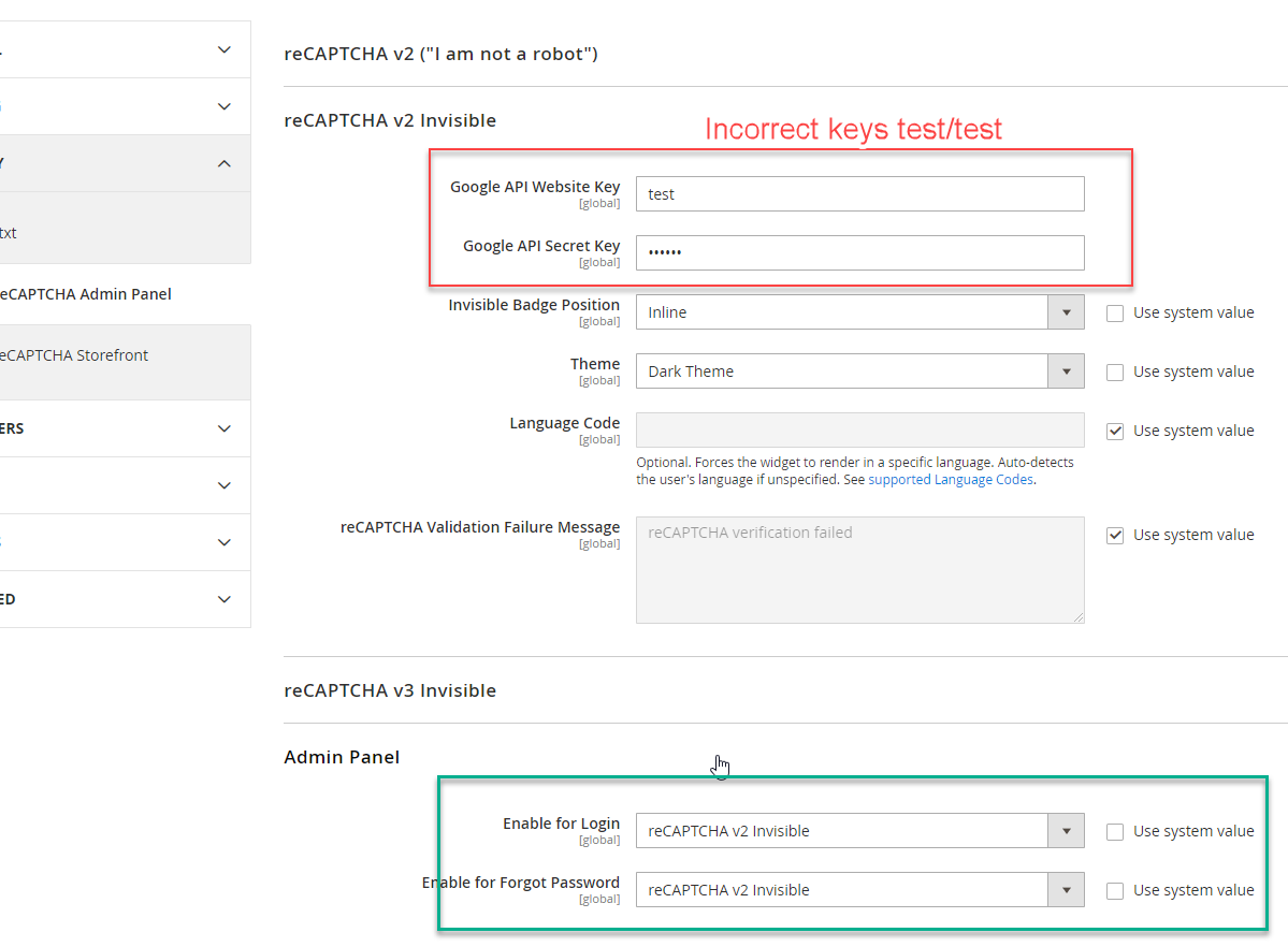 "Uncaught (in promise) null" error and stuck page if try to login in Admin with invalid API for ...