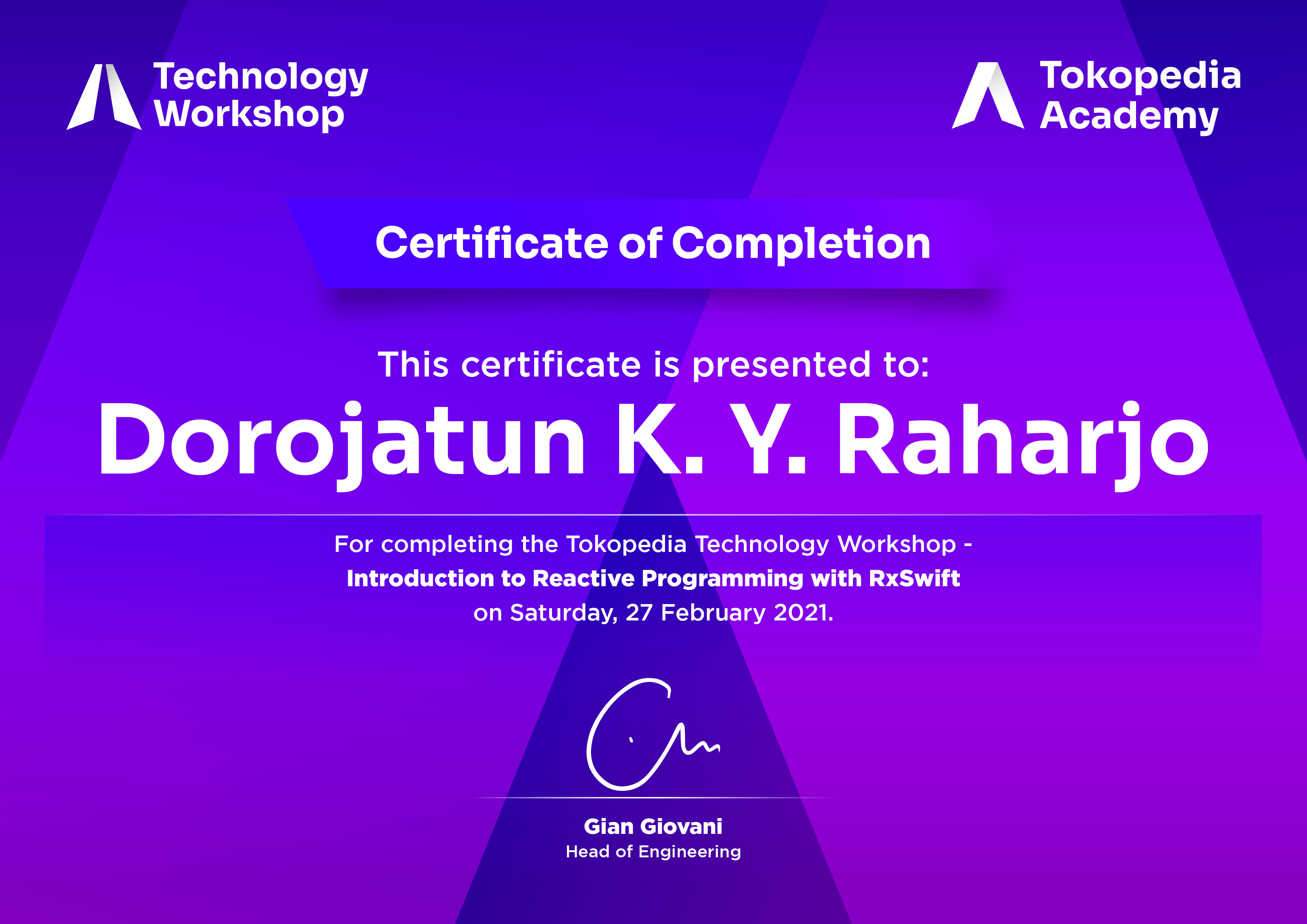 GitHub - dorojatunedo/Credential-Certificate: Introduction to Reactive Programming with RxSwift