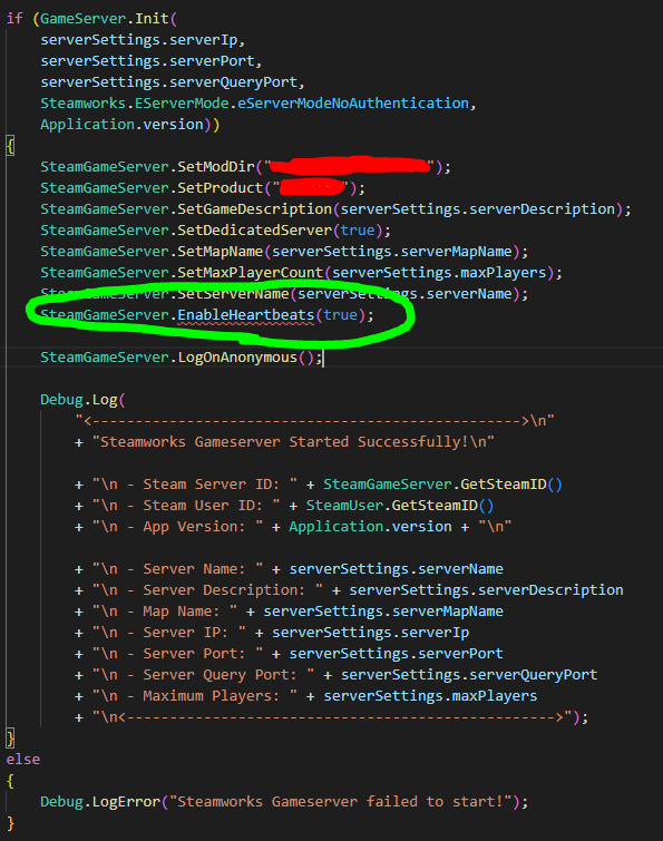 SteamGameServer.EnableHeartbeats Does not exist · Issue #536 · rlabrecque/Steamworks.NET · GitHub